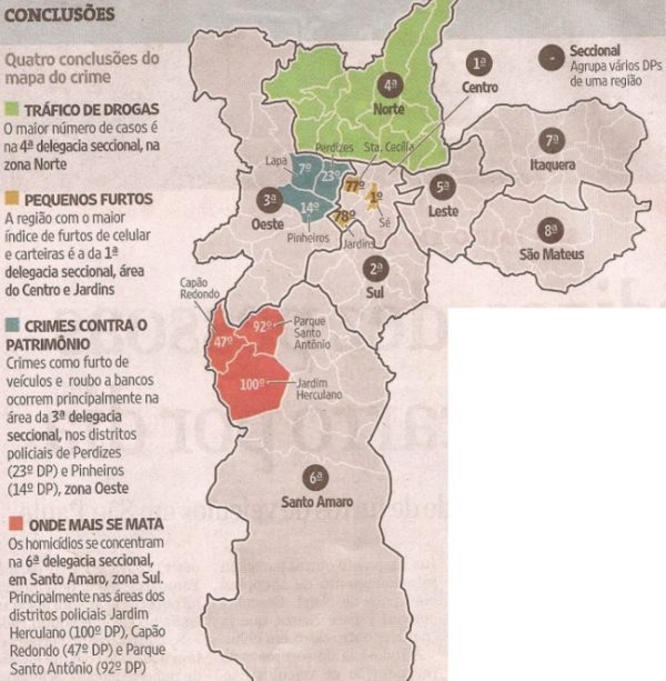 "Mapa do crime revela as áreas perigosas" - Folha de S.Paulo - Rede ...